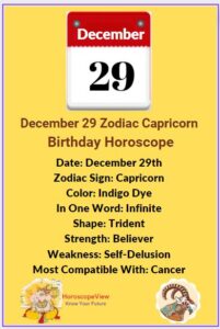 December 29 Zodiac Sign Capricorn Personality Love & Career