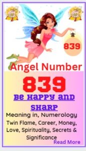 839 Angel Number Meaning, Twin Flame, Love, Money & Job