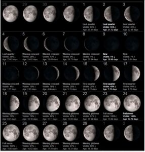 February 2024 Moon Phase Calendar
