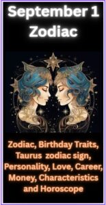 September 1 Zodiac Sign Virgo Horoscope & Traits