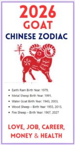 2026 Goat Chinese Zodiac Predictions