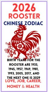 2026 Rooster Chinese Zodiac Predictions